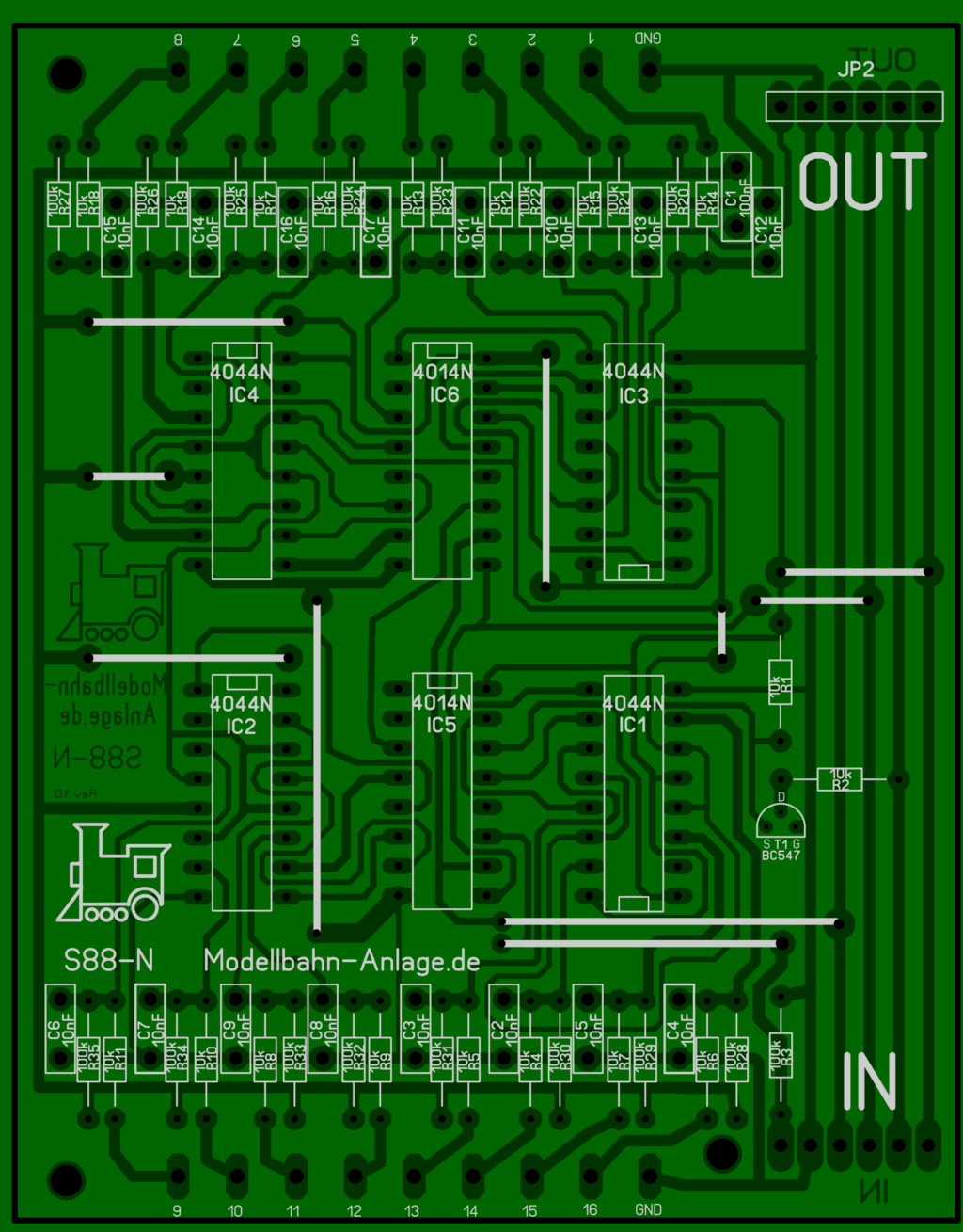 S88-N – Modellbahn Digitaldecoder